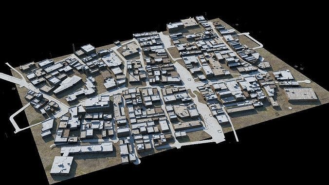3D model City Cityscape Middle Eastern Desert Arabian Building 01 VR ...