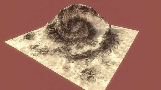 3D model alien terrain VR / AR / low-poly | CGTrader