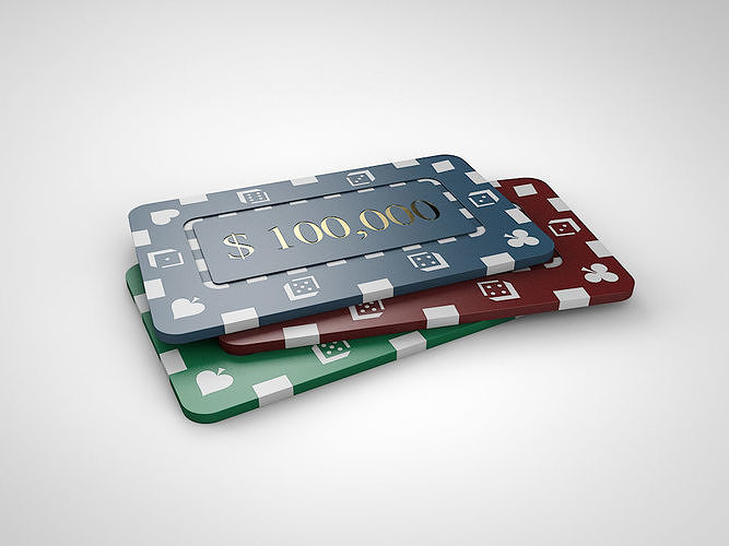 Chip Plaque 3D model | CGTrader