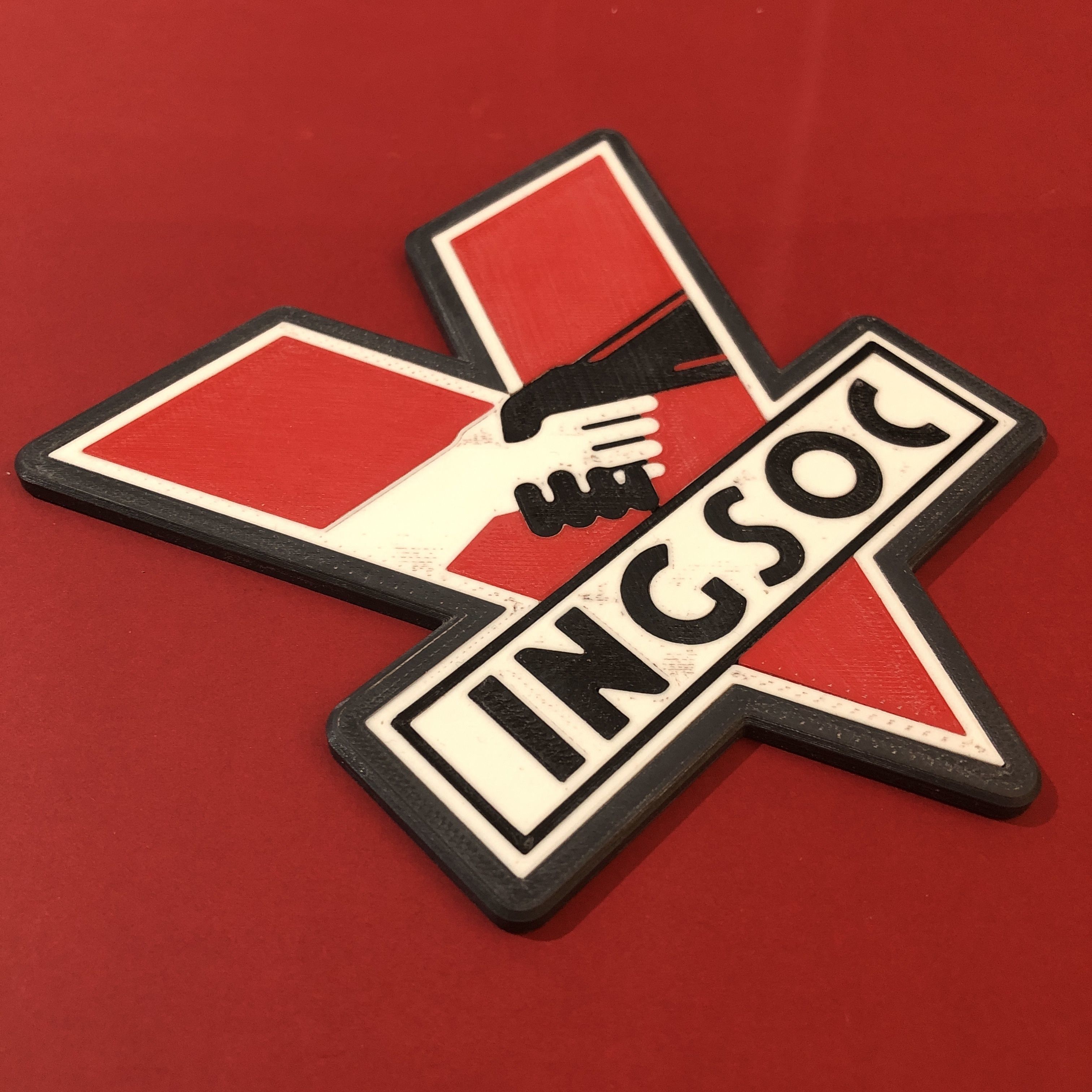 1984 INGSOC Emblem Coaster 3D model 3D printable | CGTrader