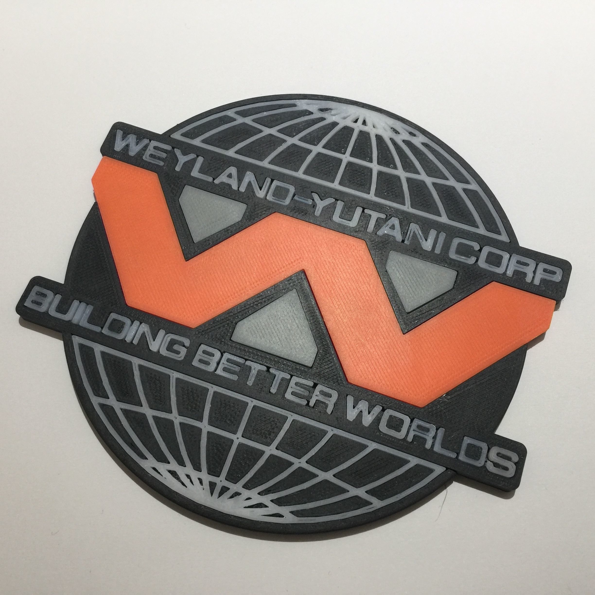 Weyland Yutani Corporation Logo Coaster 3D model 3D printable | CGTrader