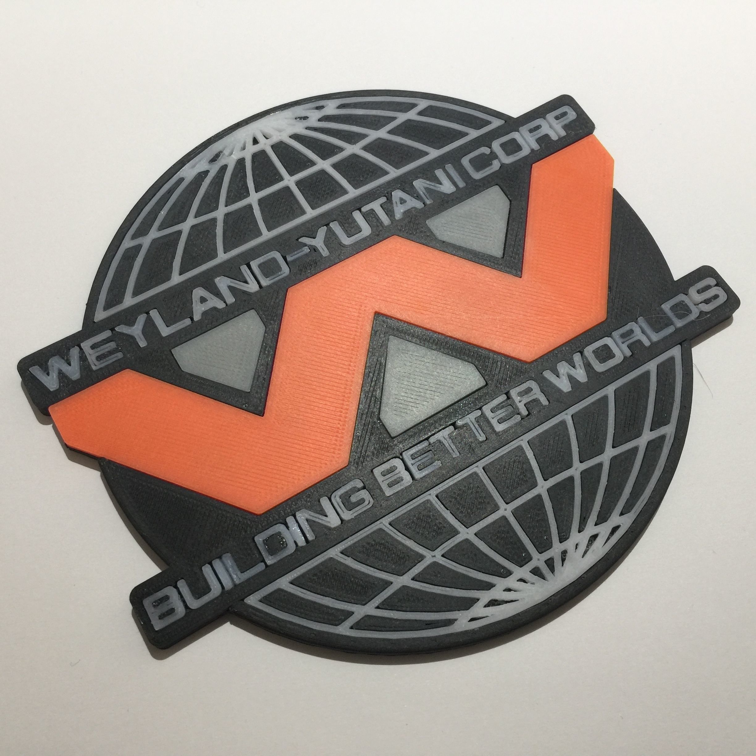 Weyland Yutani Corporation Logo Coaster 3D model 3D printable | CGTrader