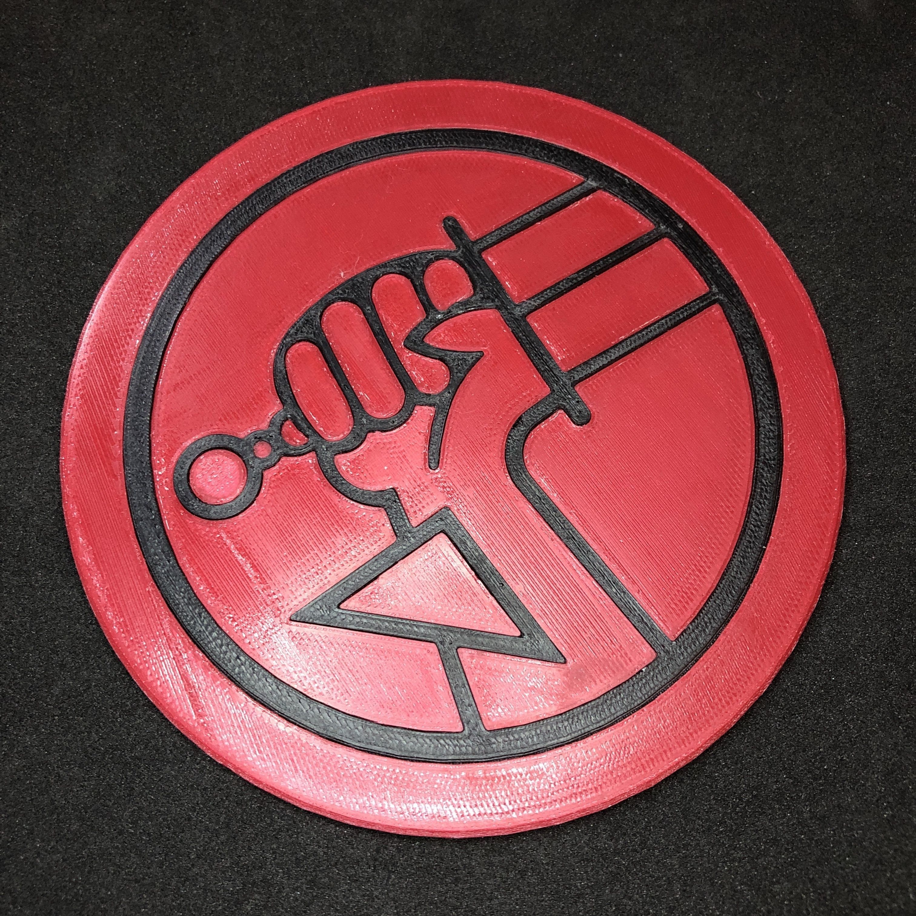 Hellboy BPRD Logo Coaster 3D model 3D printable | CGTrader