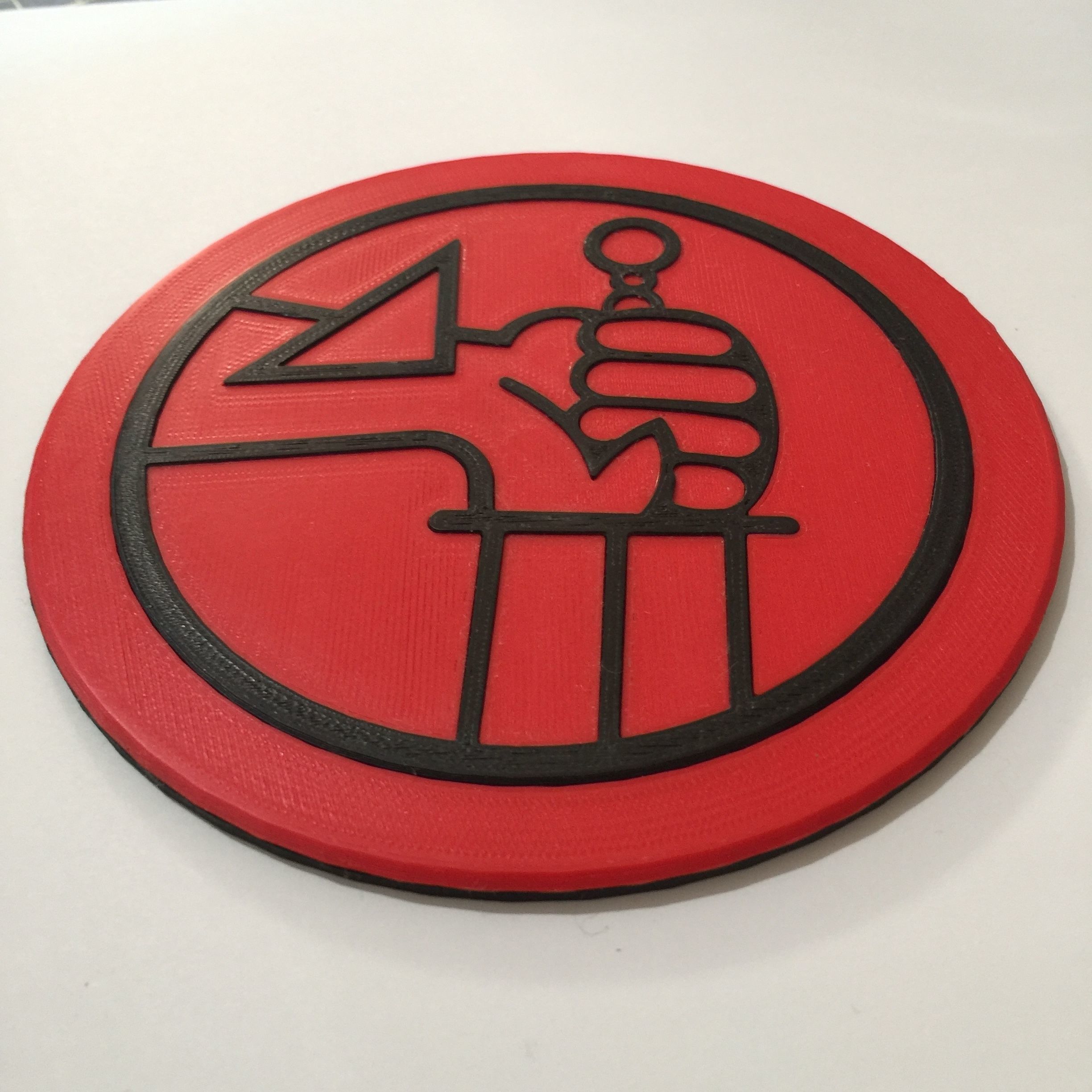 Hellboy BPRD Logo Coaster 3D model 3D printable | CGTrader