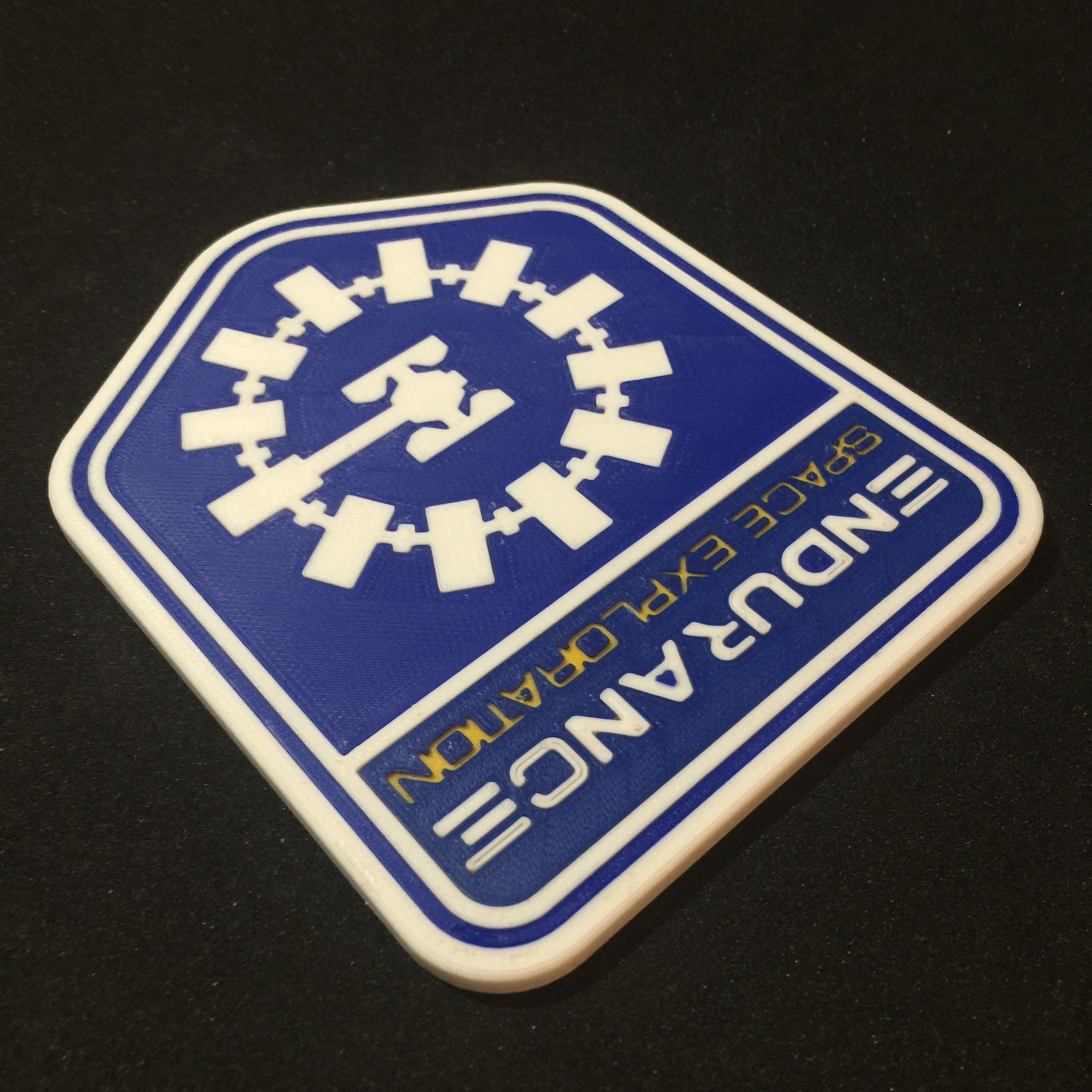 Endurance Mission Patch Coaster 3D model 3D printable | CGTrader