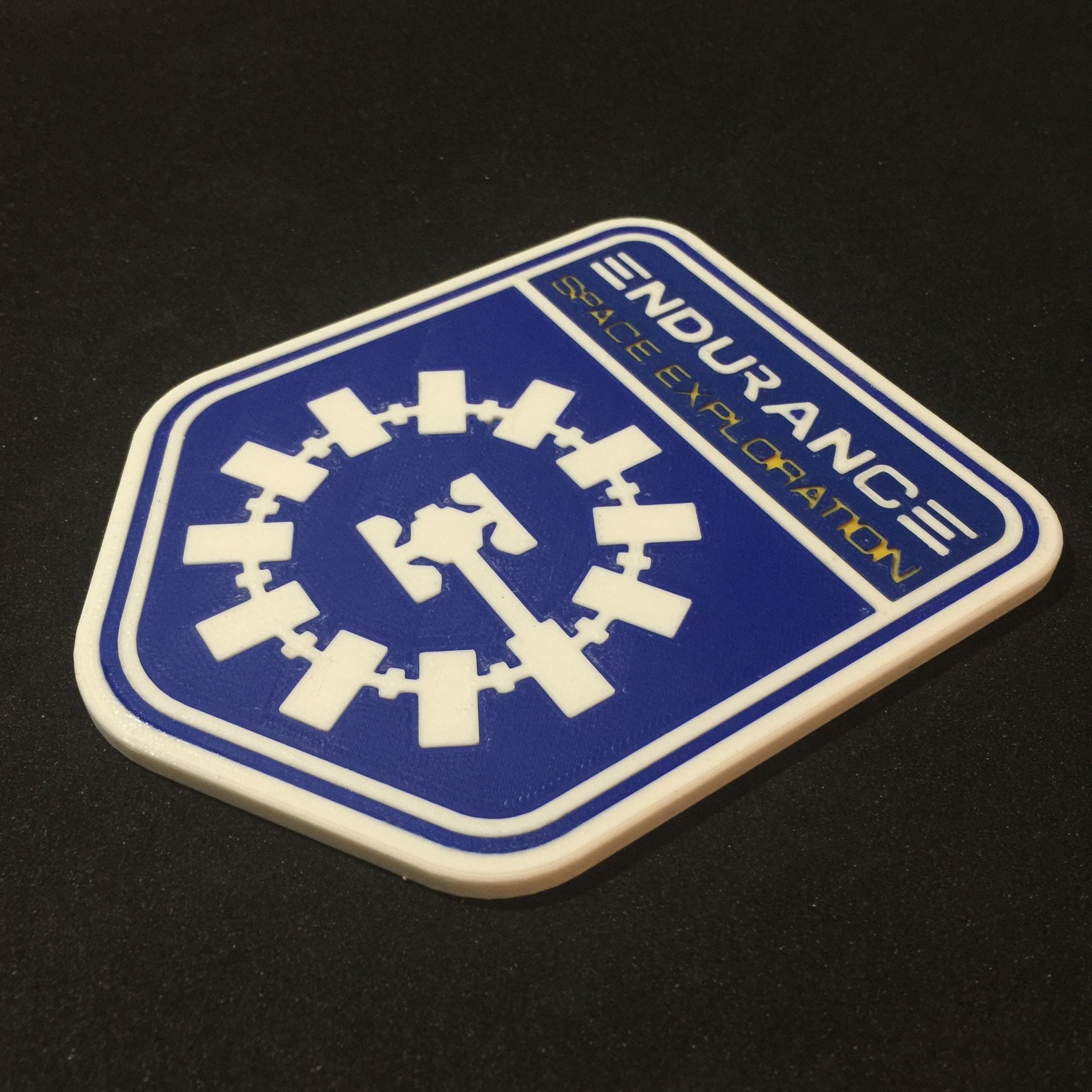 Endurance Mission Patch Coaster 3D model 3D printable | CGTrader