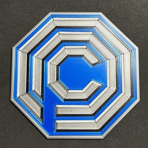 OCP Logo Coaster 3D model 3D printable | CGTrader