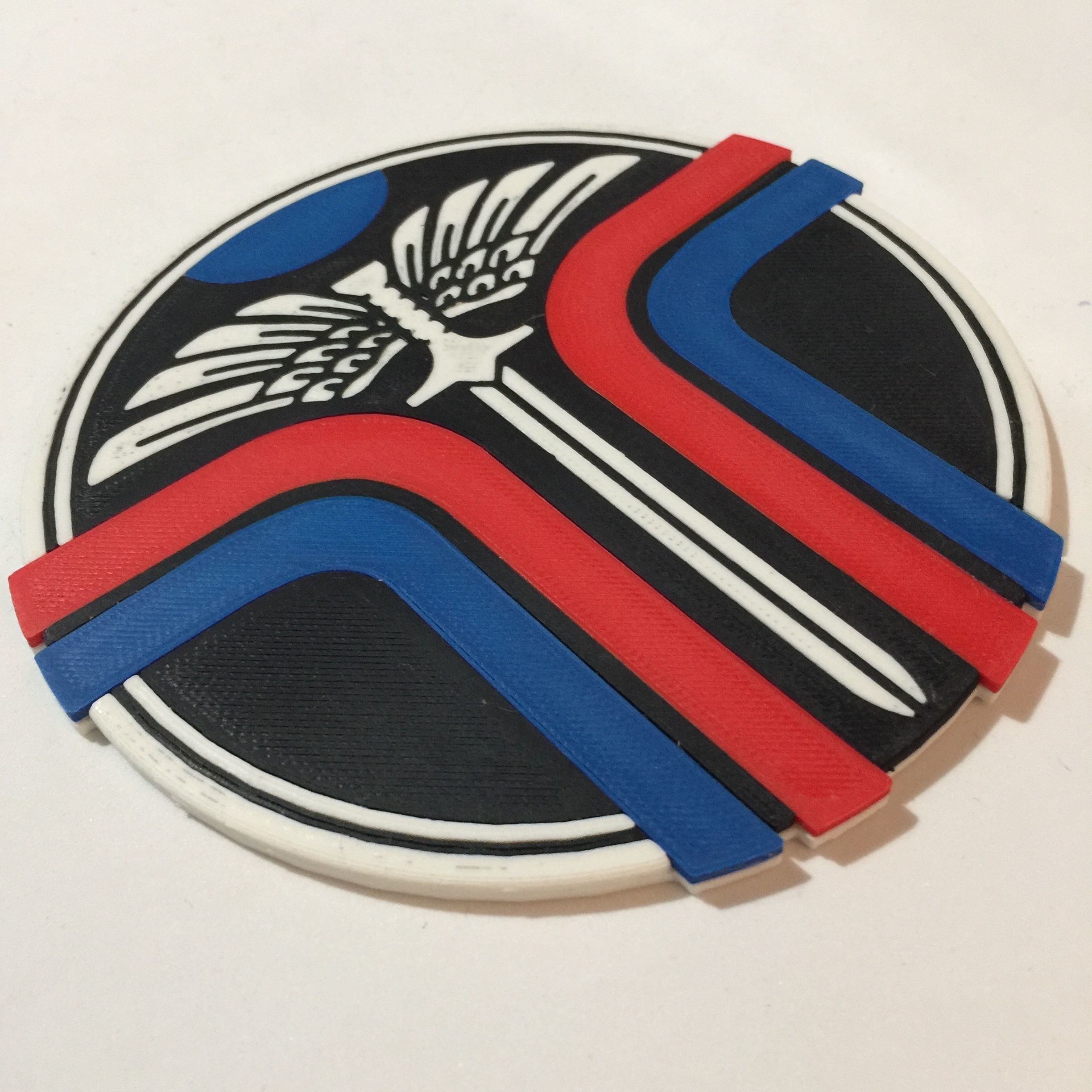 Starfighter Command Emblem Coaster 3D model 3D printable | CGTrader