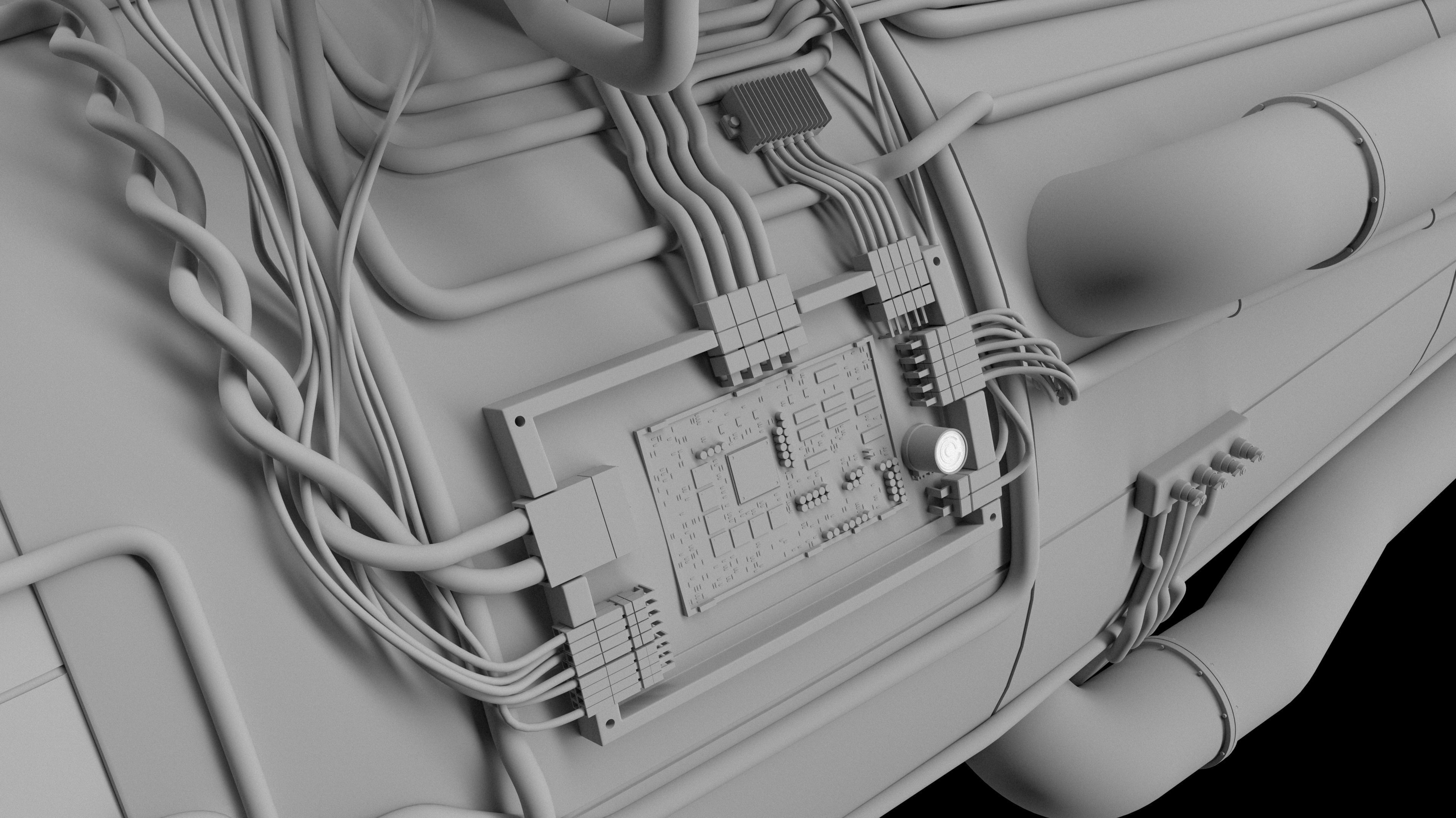 This is an engine created for VTOL aircraft 3D model rigged | CGTrader