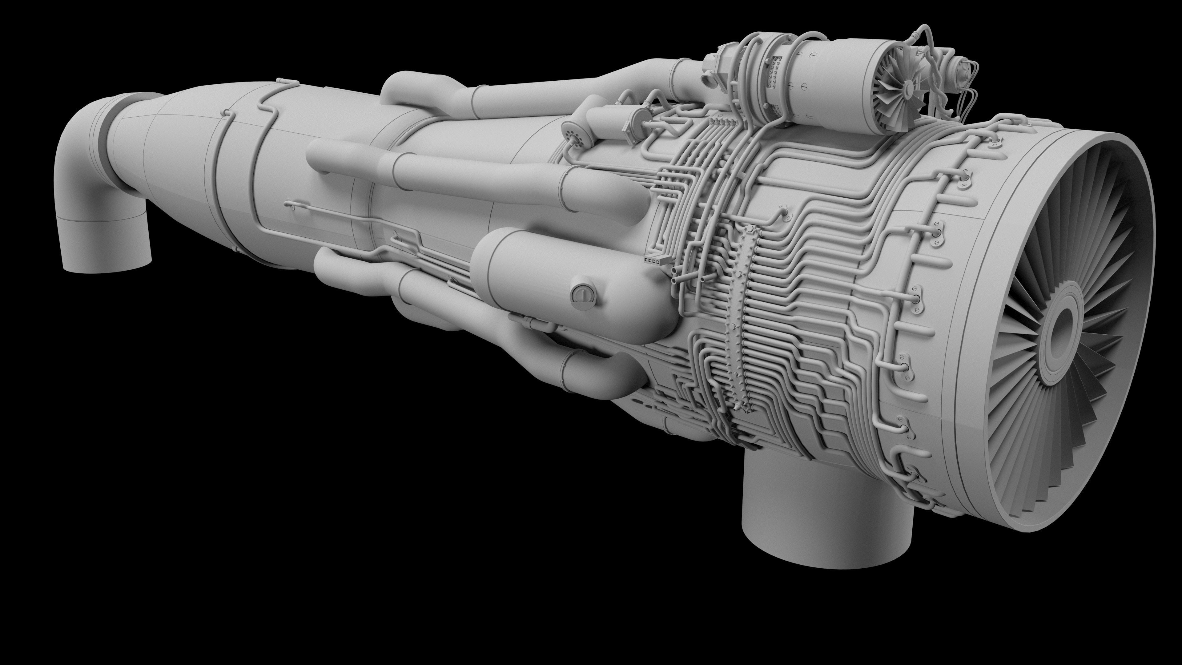 This is an engine created for VTOL aircraft 3D model rigged | CGTrader