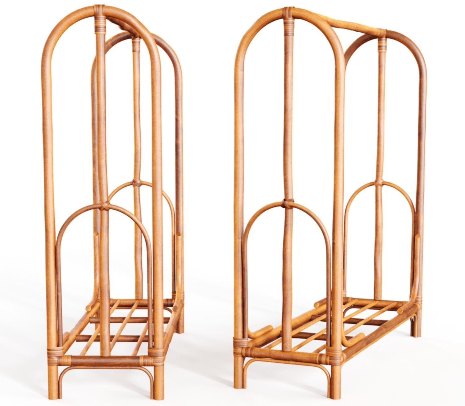 Bamboo Hotel Clothes Rack 3D model | CGTrader