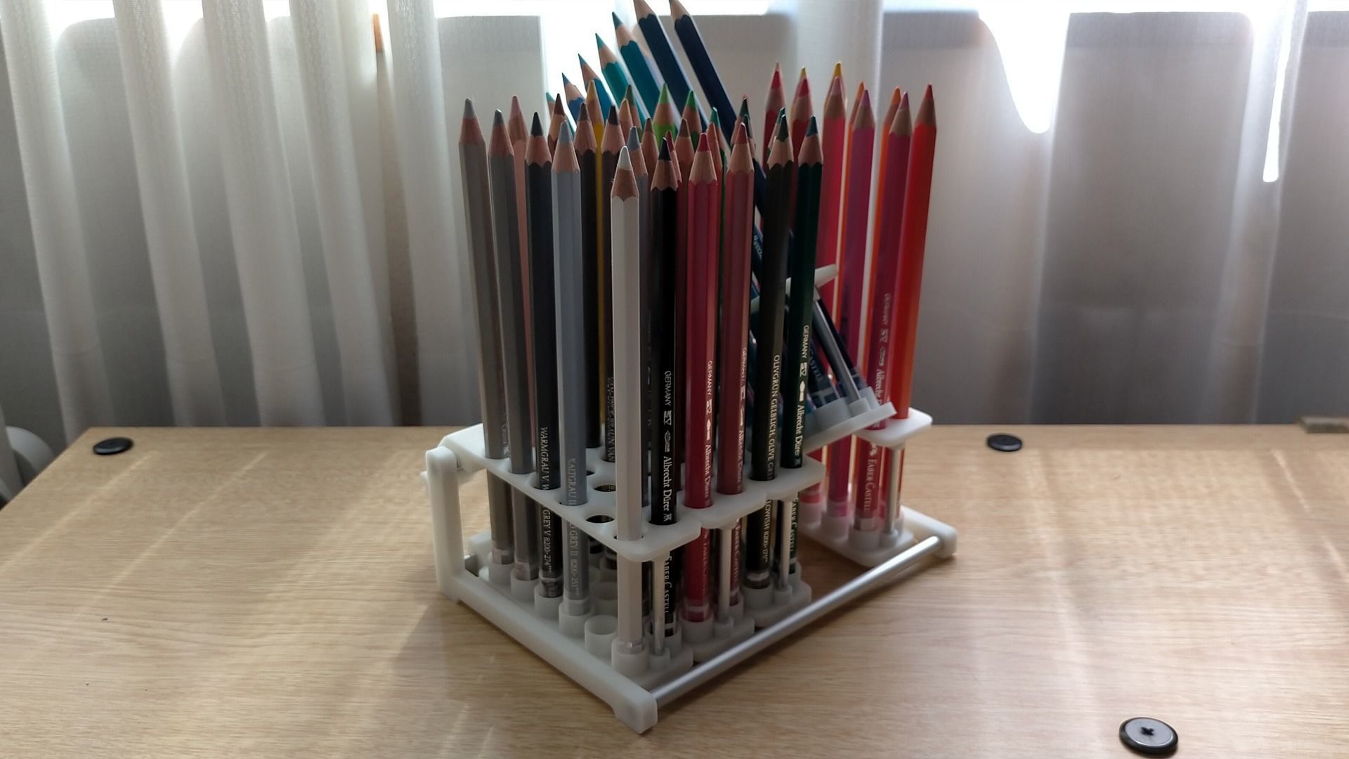 Color pencil stand 3D model 3D printable | CGTrader