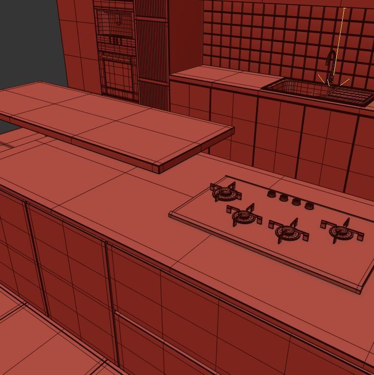 kitcen set 30 3D model | CGTrader