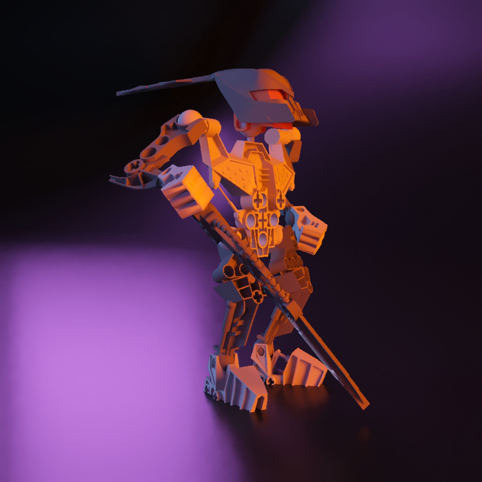 Lego Bionicle Atakus stl 3D model 3D printable | CGTrader