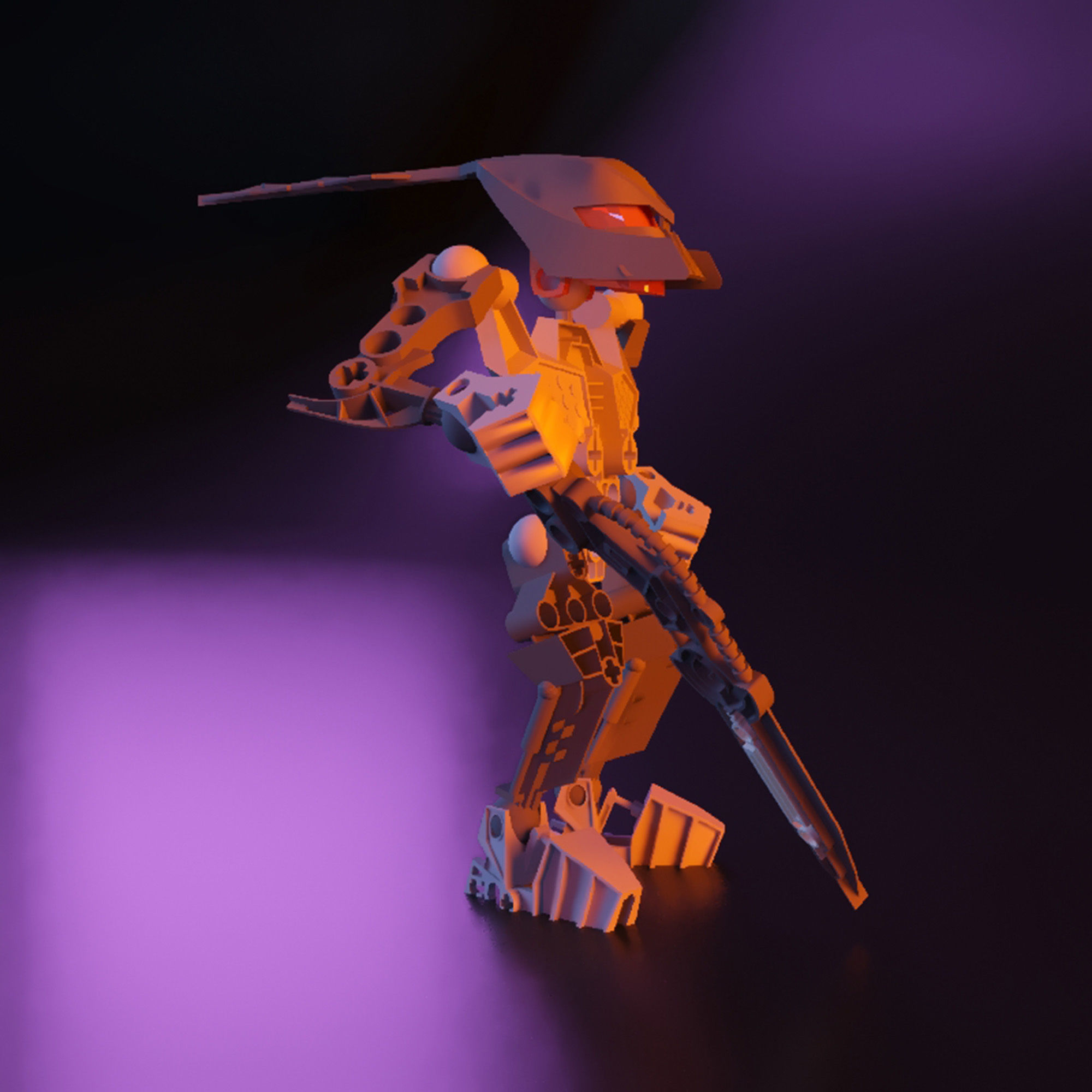 Lego Bionicle Atakus stl 3D model 3D printable | CGTrader