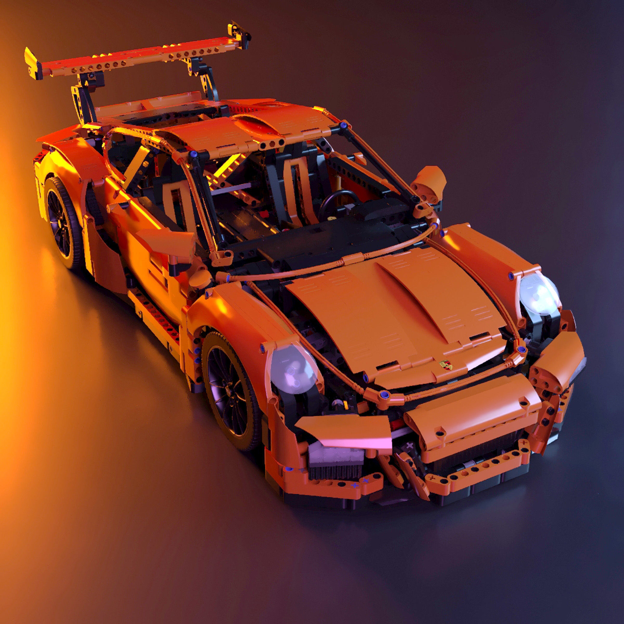 LEGO Car Porsche GT3 RS 2015 stl 3D model 3D printable | CGTrader