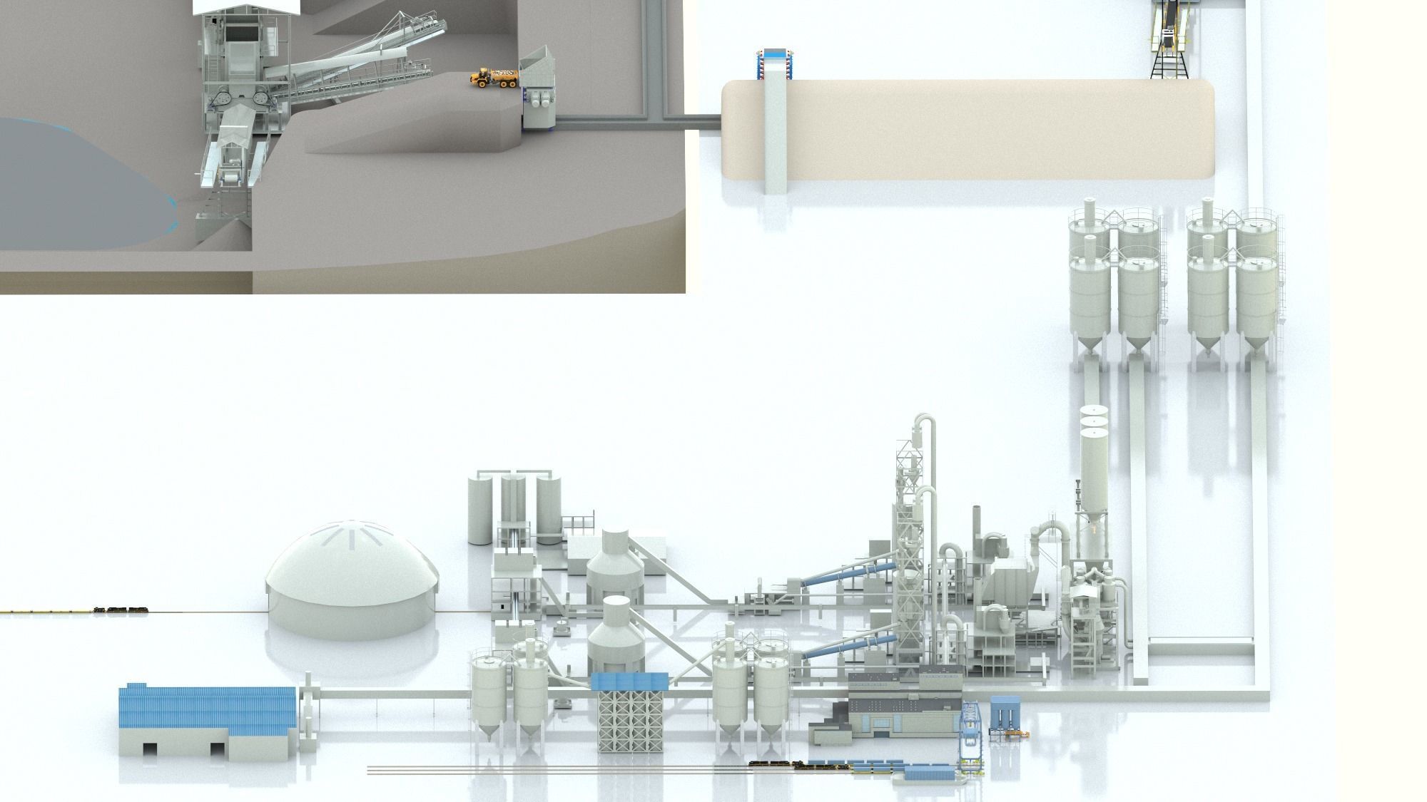 Cement Plant 3D model | CGTrader