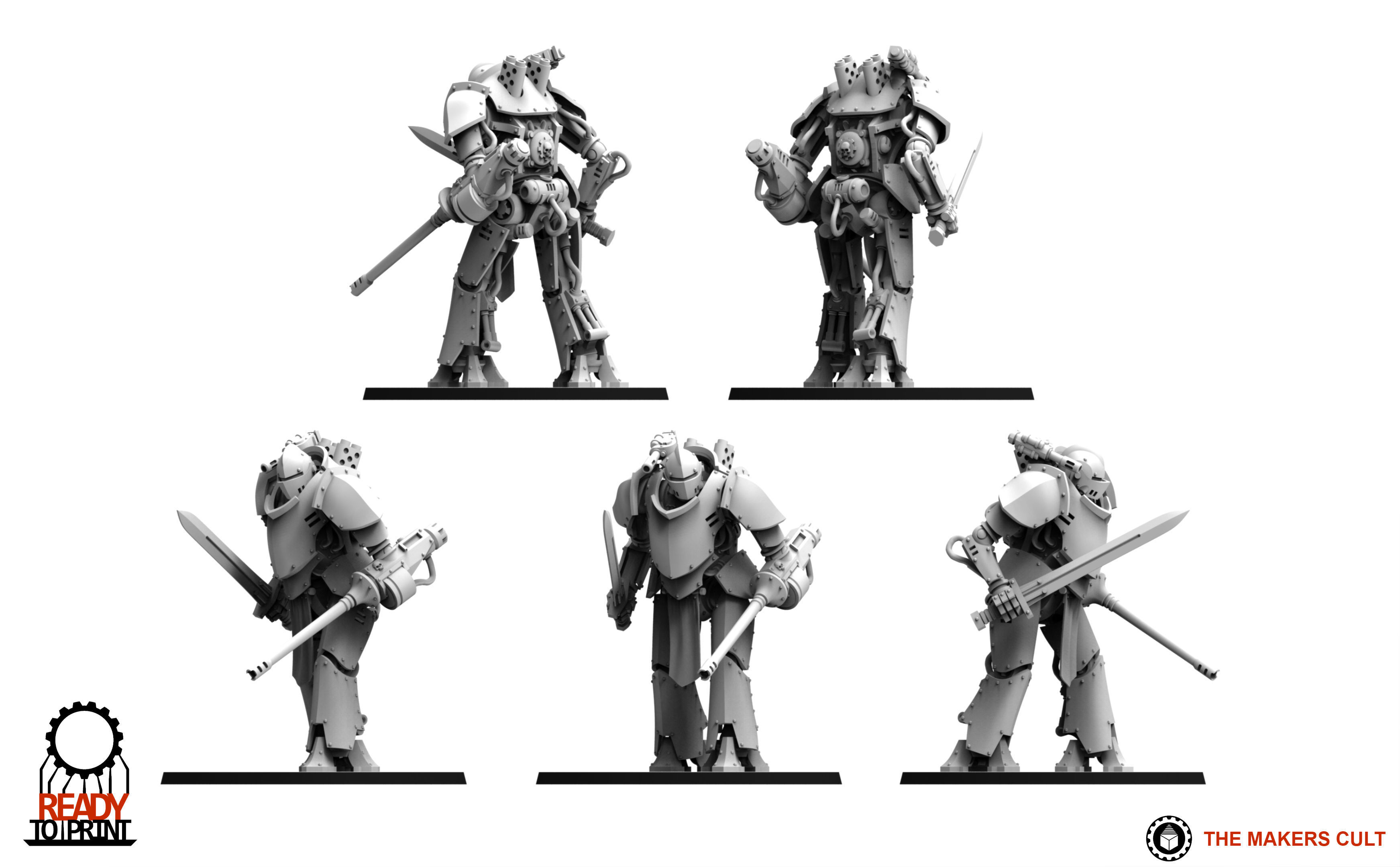 Feudal Guard - Walker Mk3 3D model 3D printable | CGTrader