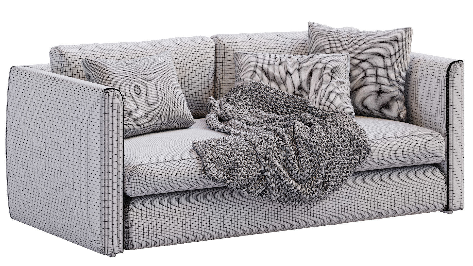 HACKNEY Leather Sofa By HAY 3D model | CGTrader