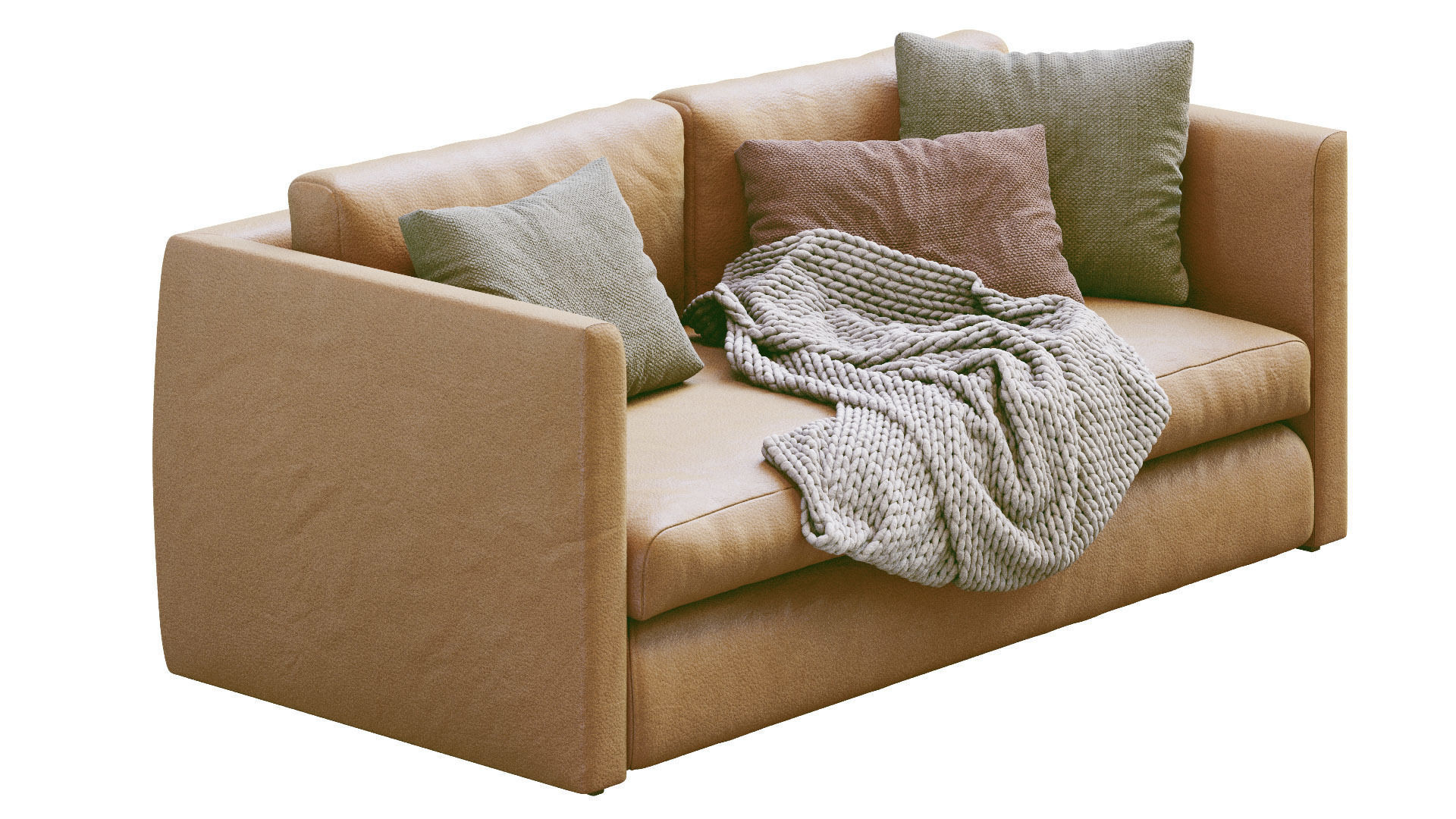 HACKNEY Leather Sofa By HAY 3D model | CGTrader