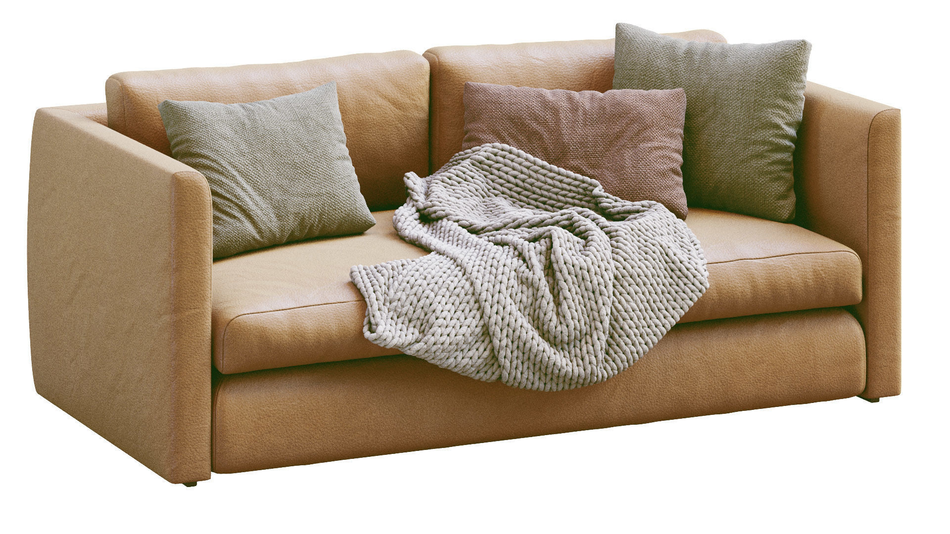 HACKNEY Leather Sofa By HAY 3D model | CGTrader