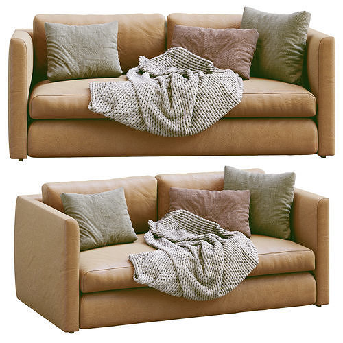 HACKNEY Leather Sofa By HAY 3D model | CGTrader