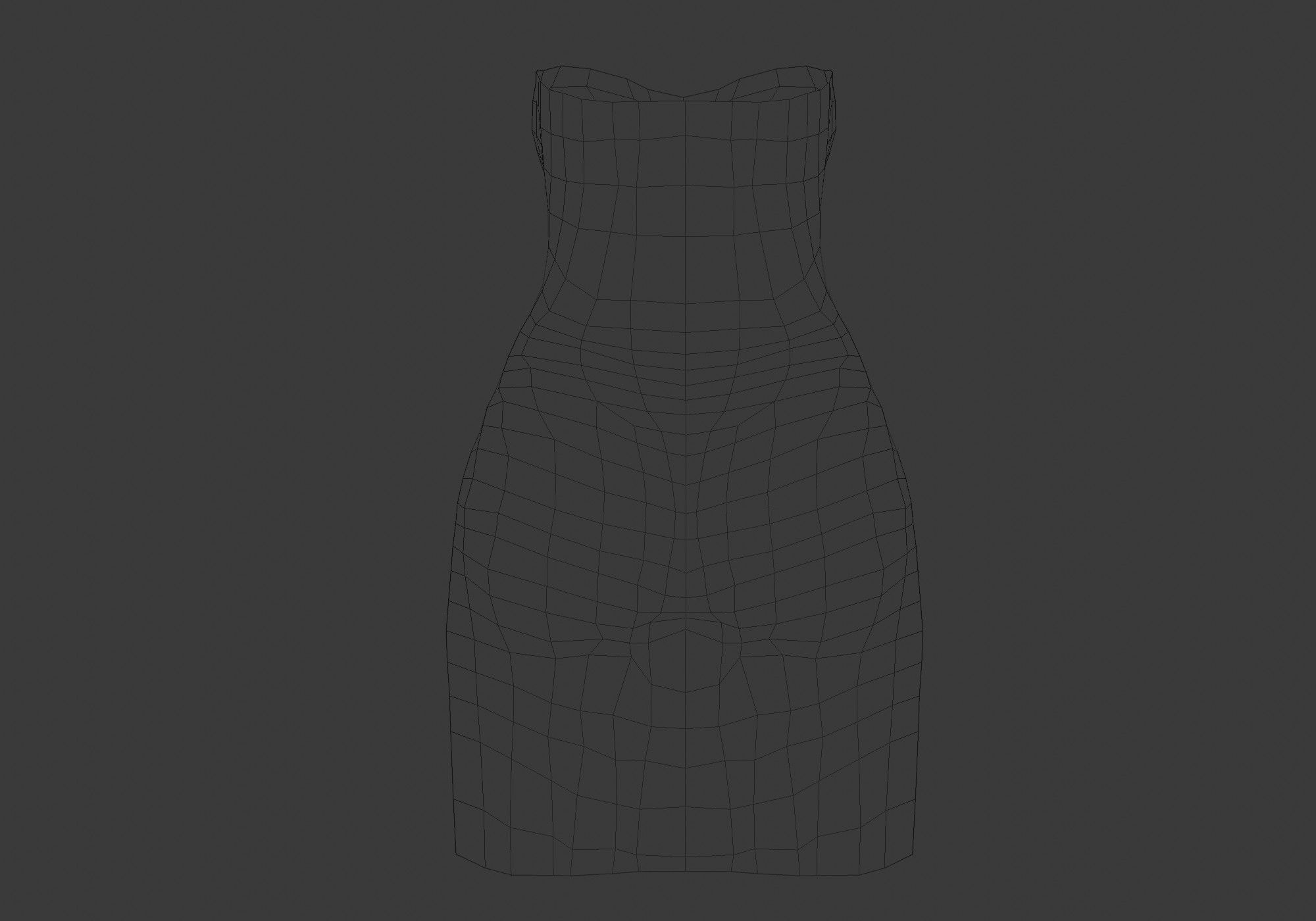 short glittery dress 3D model | CGTrader