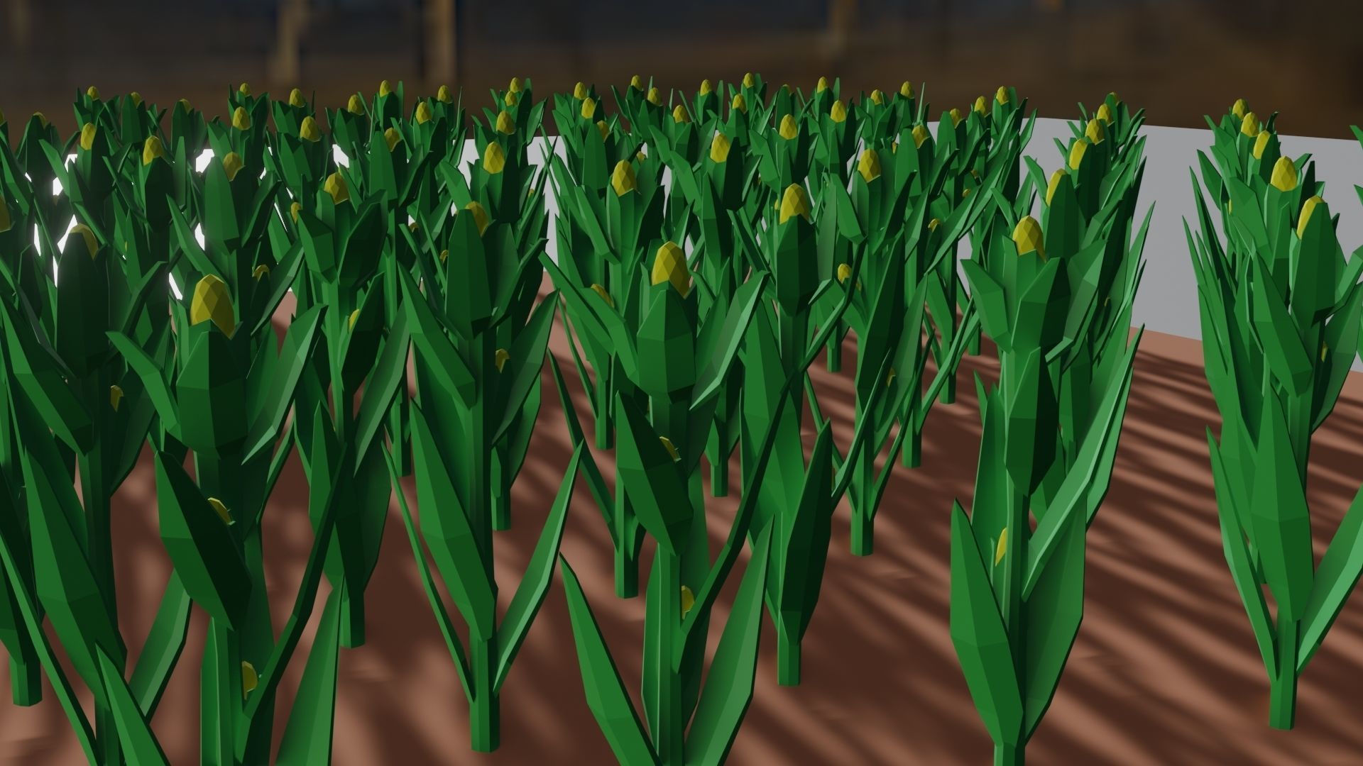 3D model Corn field isometric VR / AR / low-poly | CGTrader