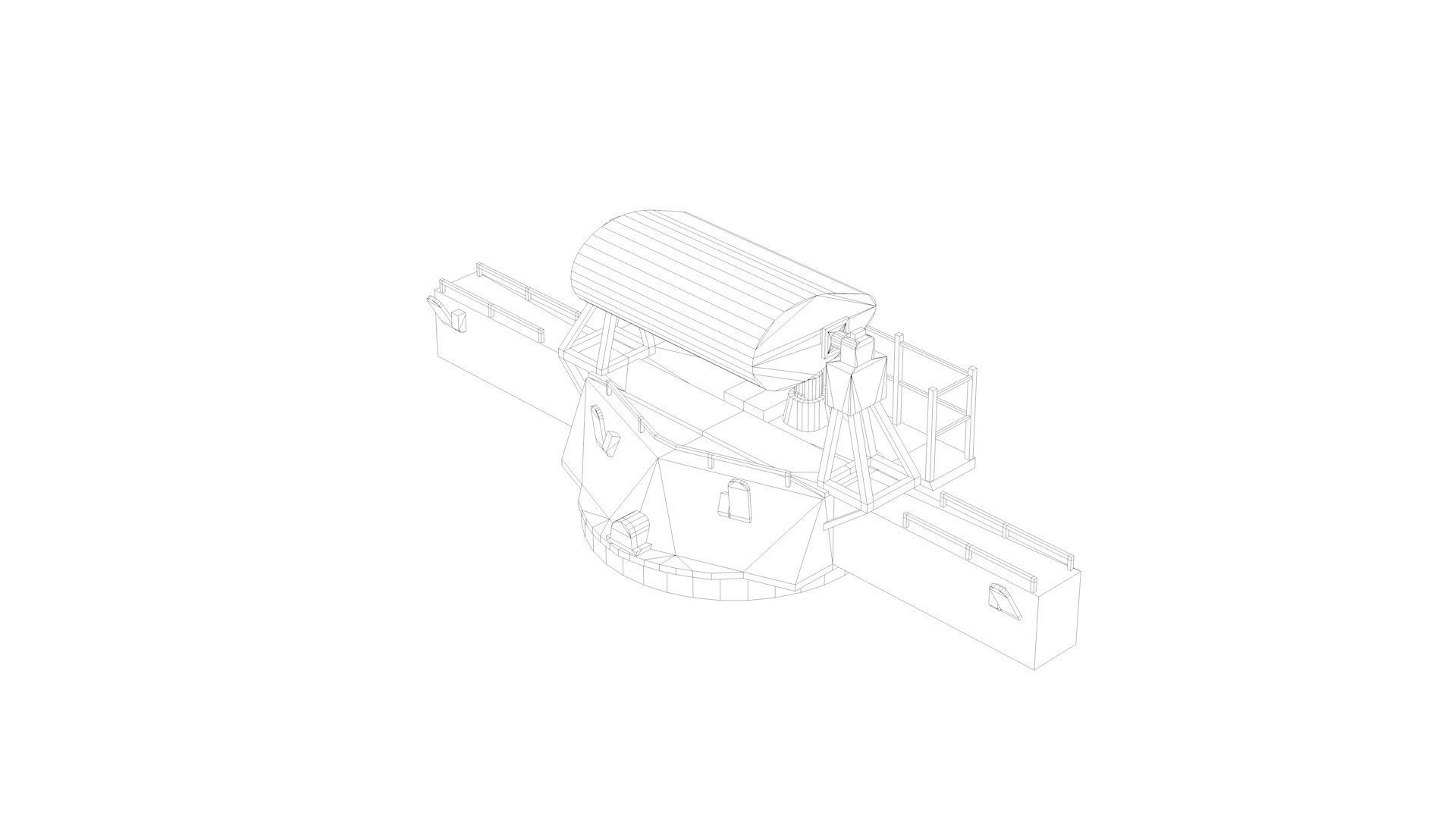 Mk 38 Naval Director Mk 48 Rangefinder System Mk38 Mk48 3D model | CGTrader