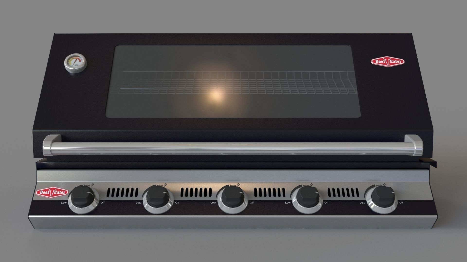 Beef Eater Black 3000E 5 Burner Built-in BBQ Grill 3D model | CGTrader