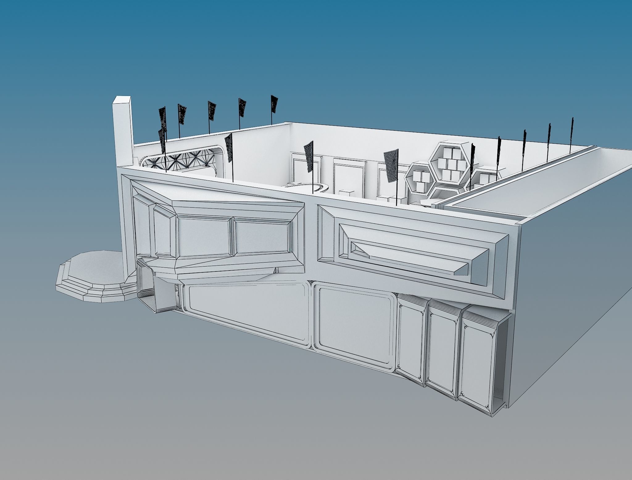 Booth Exhibition Stand a469b 3D model | CGTrader