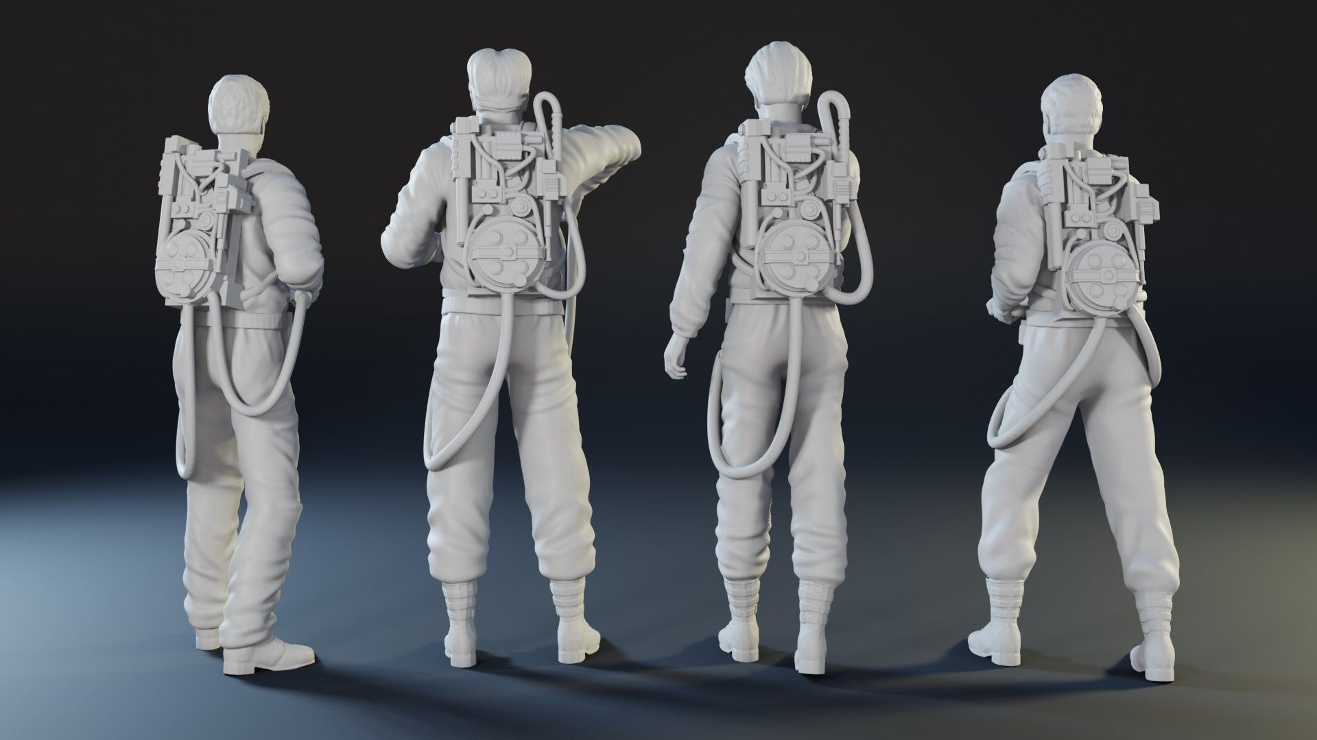 Ghostbusters characters 3D model 3D printable | CGTrader