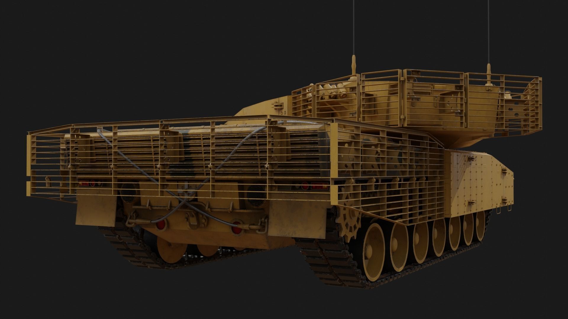 3D model Leopard 2a4-t1 VR / AR / low-poly | CGTrader