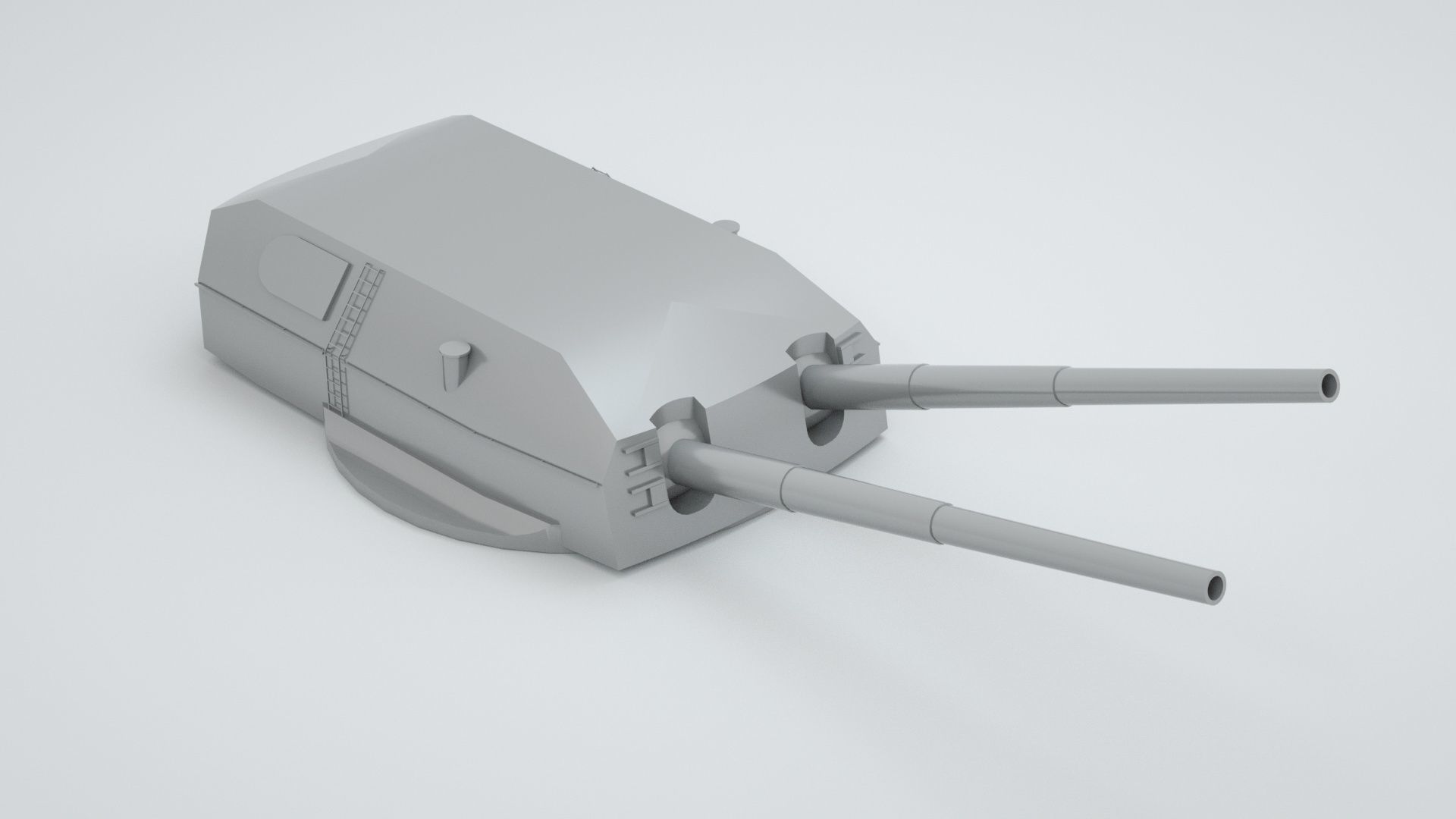 38cm 380mm SK C - 34 Bismarck Naval Gun 3D model rigged | CGTrader