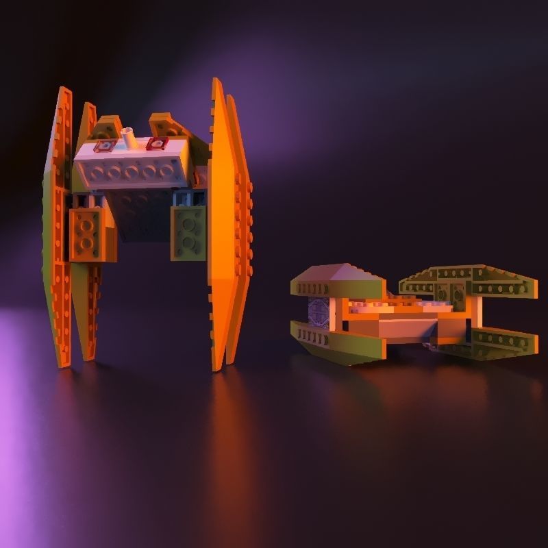 LEGO Star Wars Droid Fighter stl 3D model 3D printable | CGTrader
