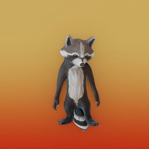 3D model Raccoon VR / AR / low-poly | CGTrader