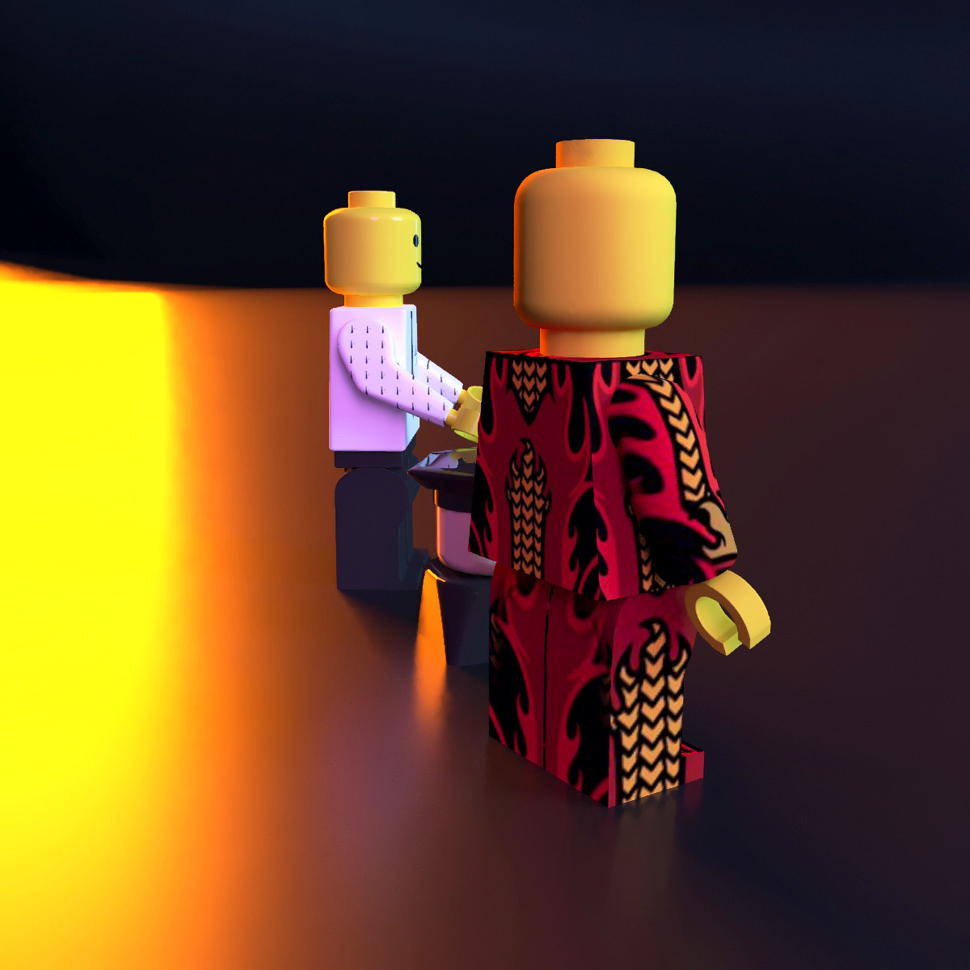 Lego man set policeman ninja man stl 3D model 3D printable | CGTrader