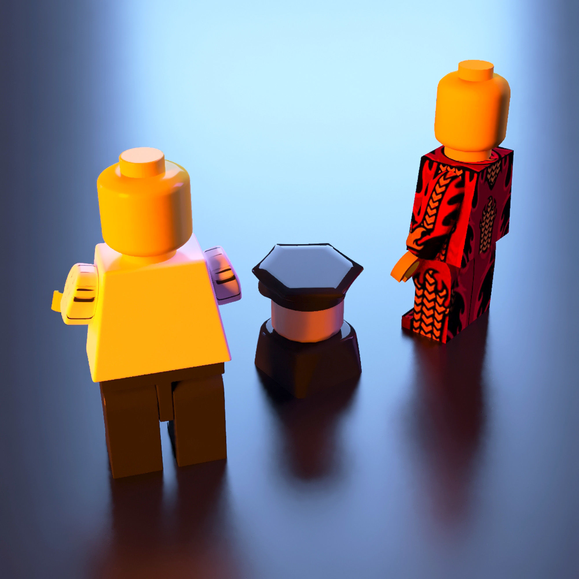 Lego man set policeman ninja man stl 3D model 3D printable | CGTrader
