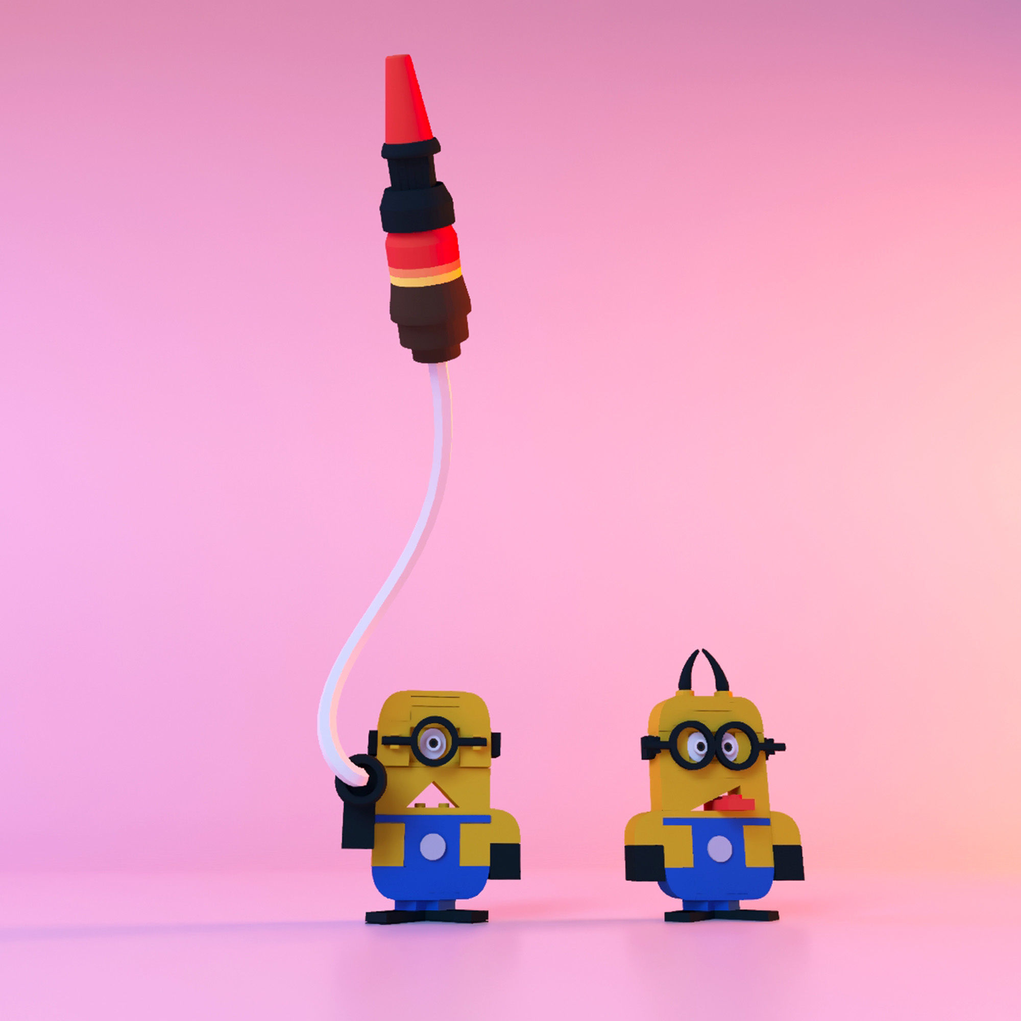 Lego minion stl 3D model 3D printable | CGTrader