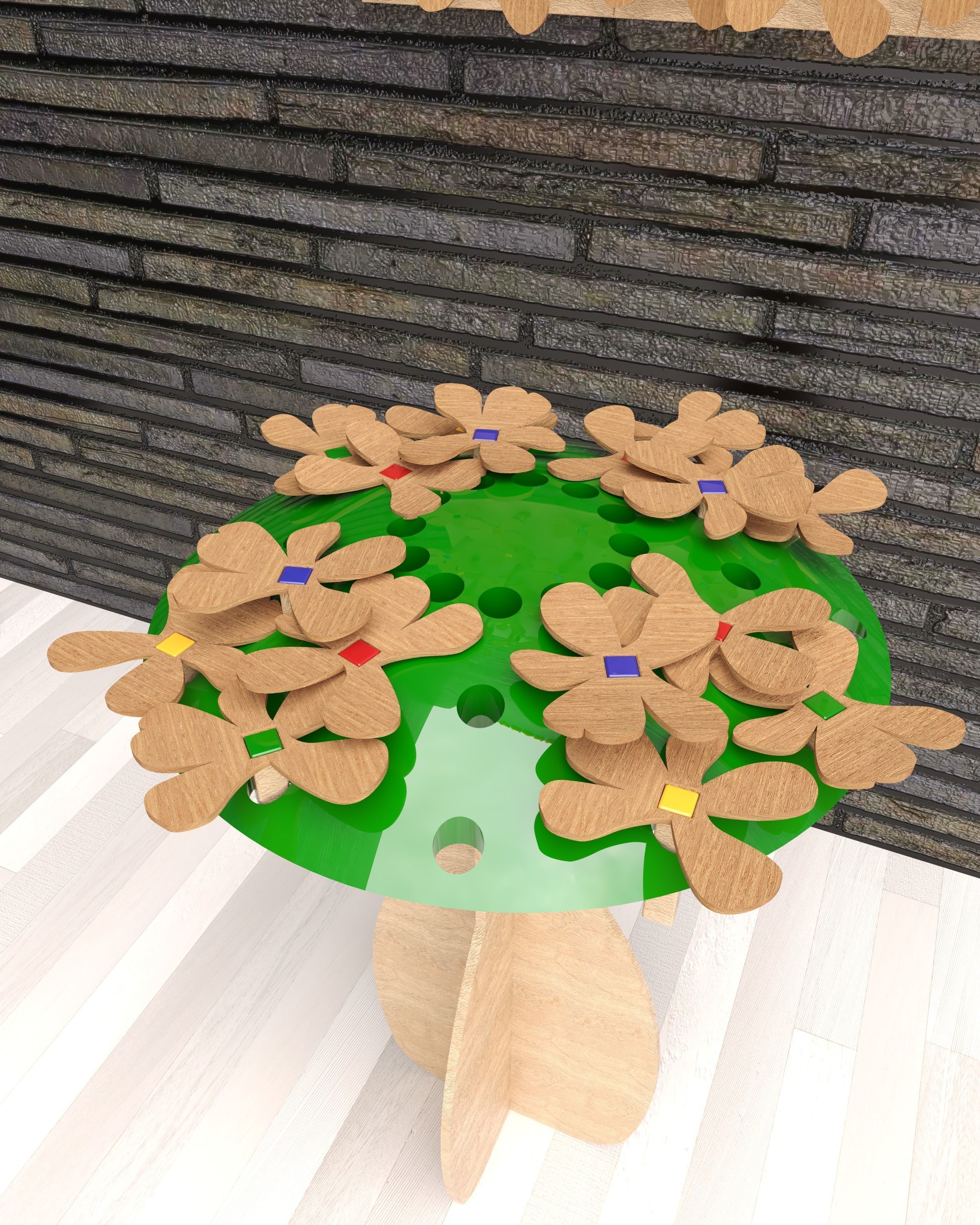 Interior Design 3D WALL TILES - FLOWER - 3D model | CGTrader