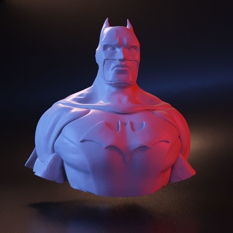 Batman bust stl 3D model 3D printable | CGTrader