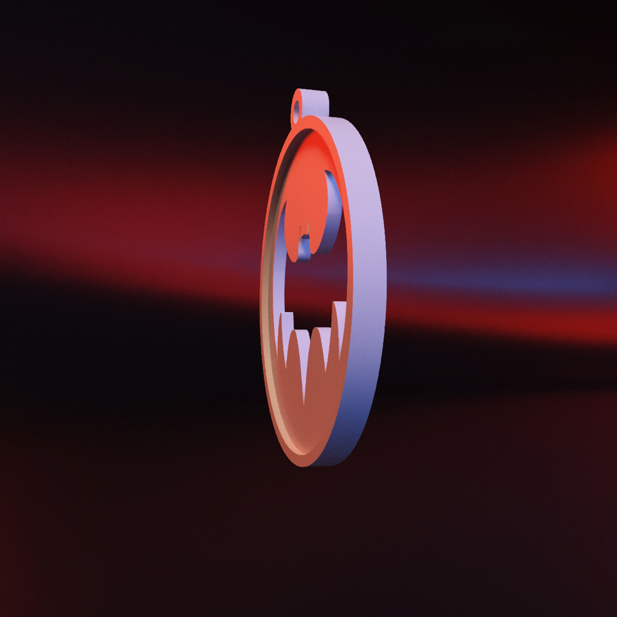 Batman pendant keychain stl 3D model 3D printable | CGTrader
