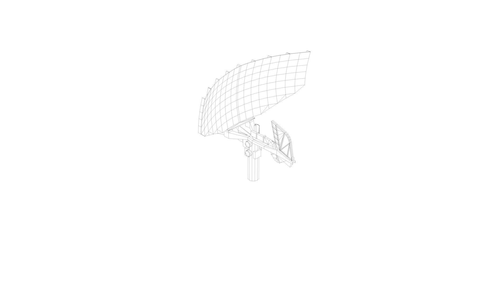 AN SPS-6 Radar Dish - World War 2 Battleship Missouri 3D model | CGTrader