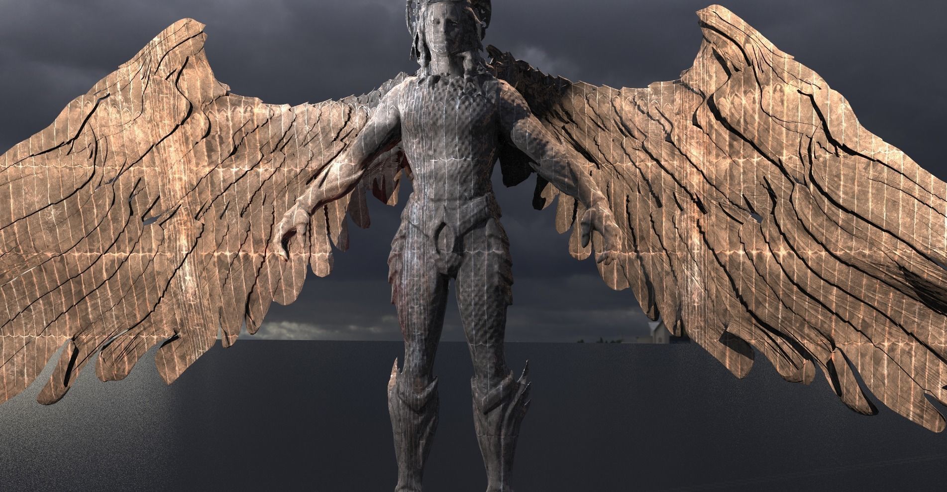 Arch Valkyrie statue 9 3D model | CGTrader