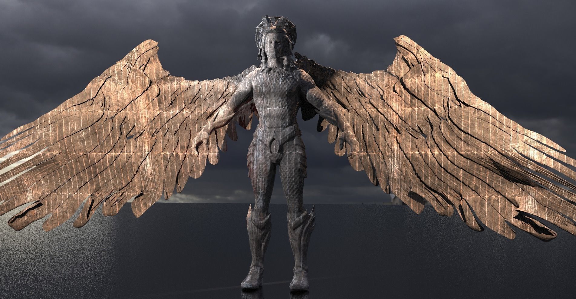 Arch Valkyrie statue 9 3D model | CGTrader