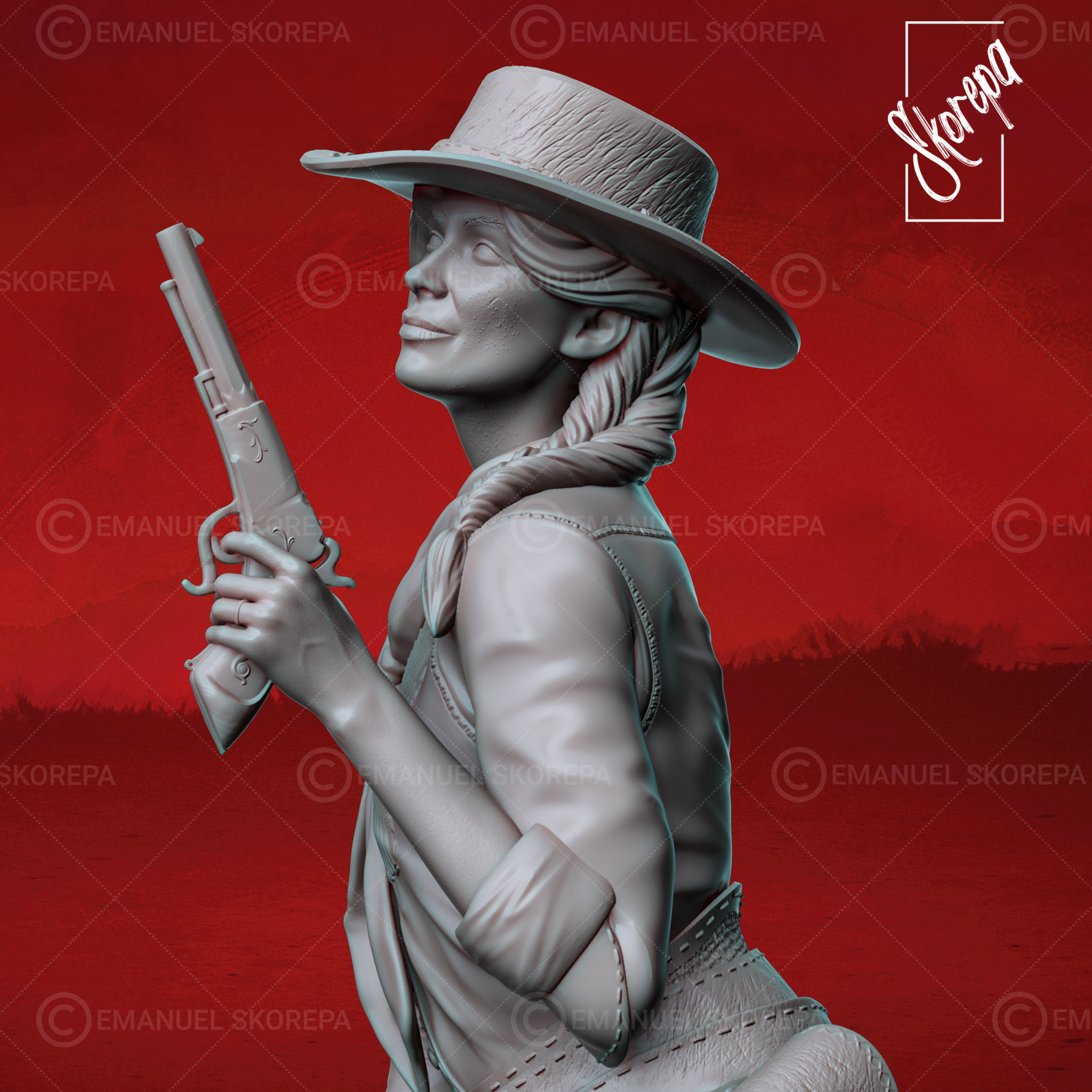 Adie Sadler RDR2 3D model 3D printable | CGTrader