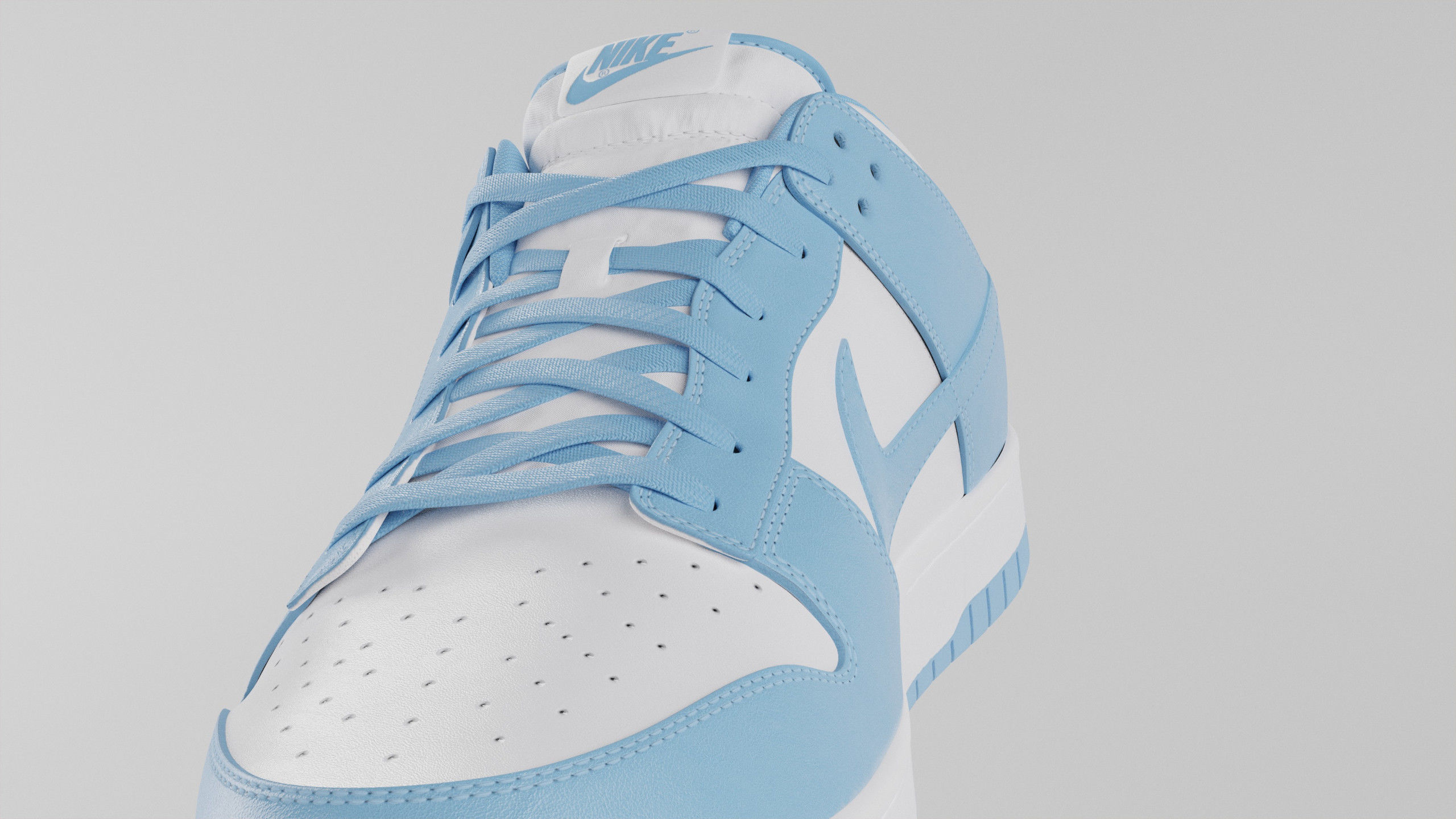 3D model Nike Dunk Low UNC VR / AR / low-poly | CGTrader