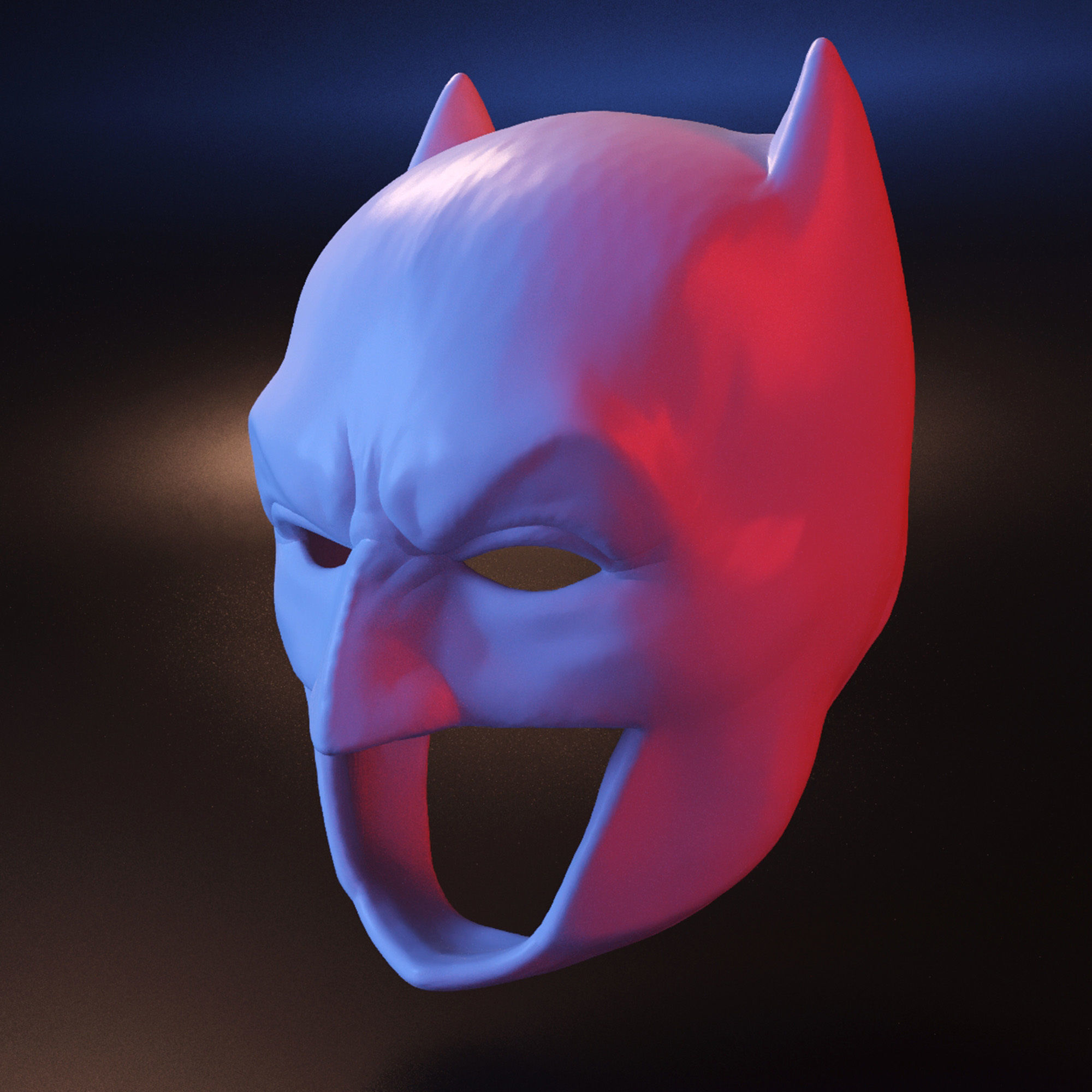 Batman mask stl 3D model 3D printable | CGTrader
