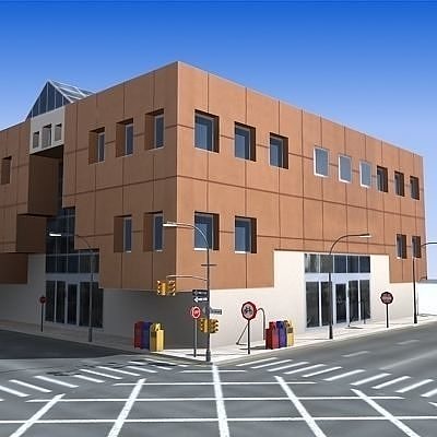 3D model Low Poly Block 04 VR / AR / low-poly | CGTrader