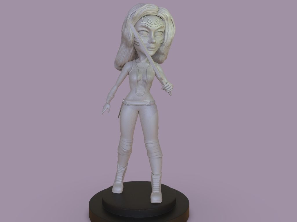 Gamora Guardians of the Galaxy 3D model 3D printable | CGTrader
